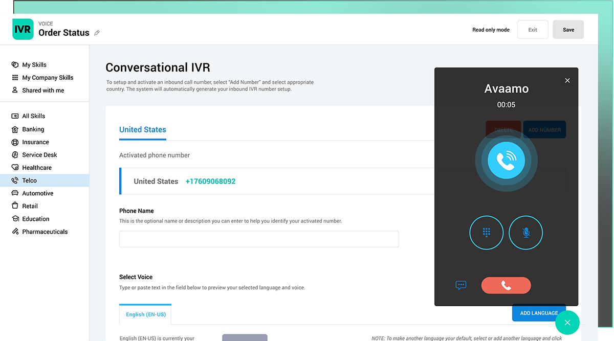 Chatbot Skill Buildes - Avaamo