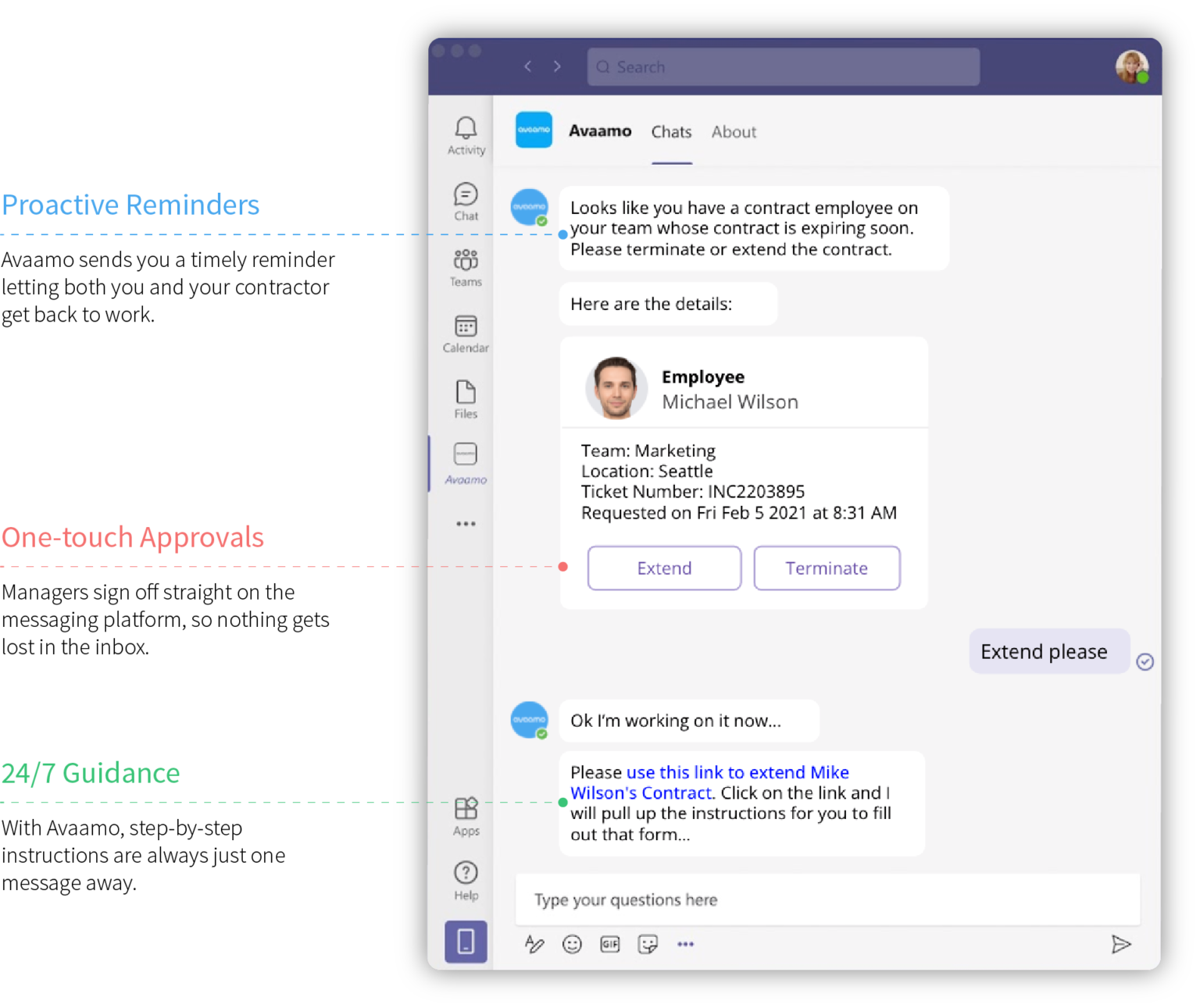 Avaamo’s Conversational AI solution is now available on Microsoft Teams to support employee self ...